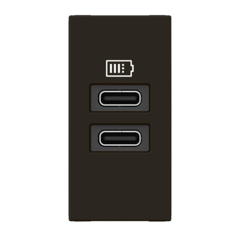 Prise USB double type C [077682L - Legrand]