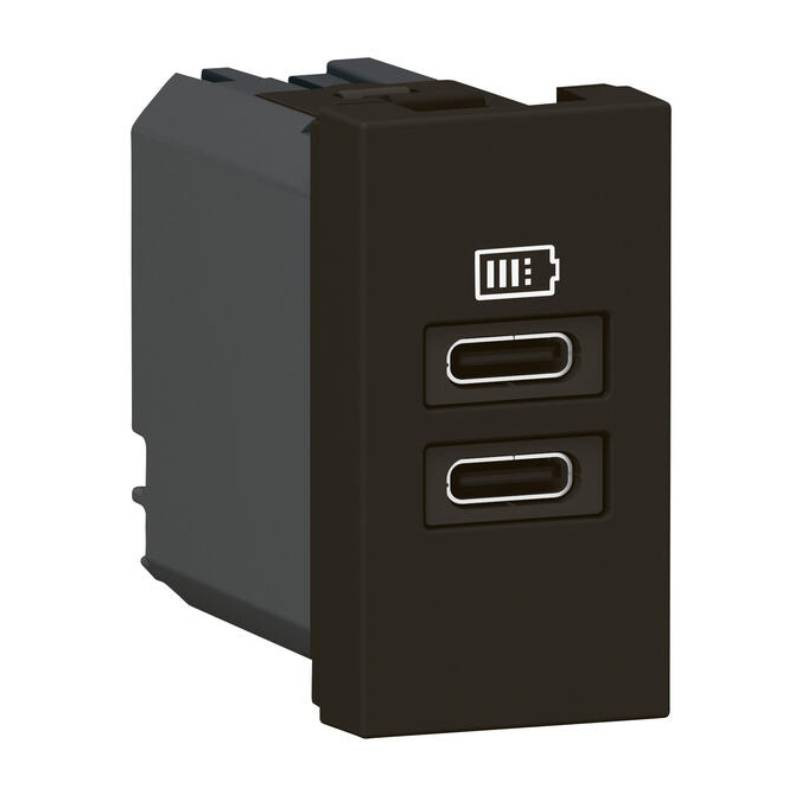Prise USB double type C [077682L - Legrand]