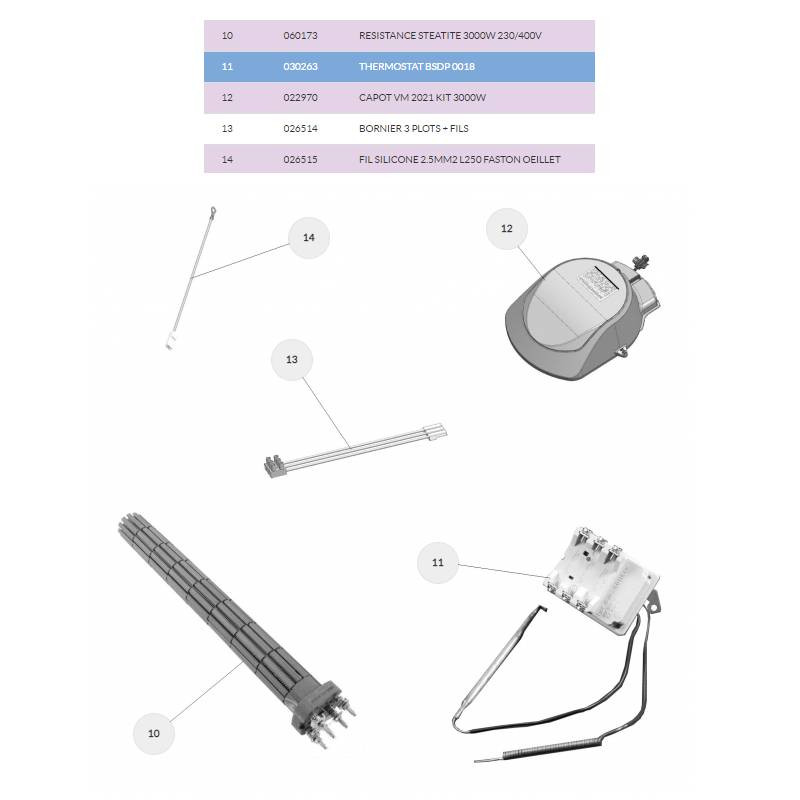 [009250- ATLANTIC] kit tri Chaufféo + VM 200L et VS