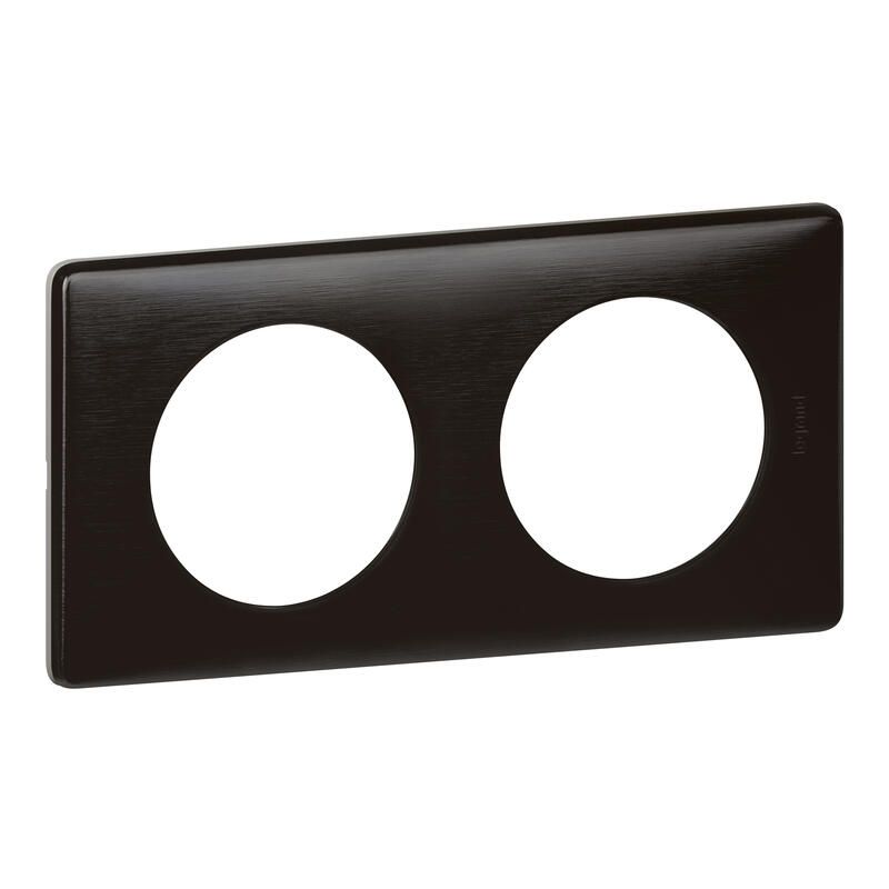 [068962 - Legrand] Plaque céliane carbone - 2 postes