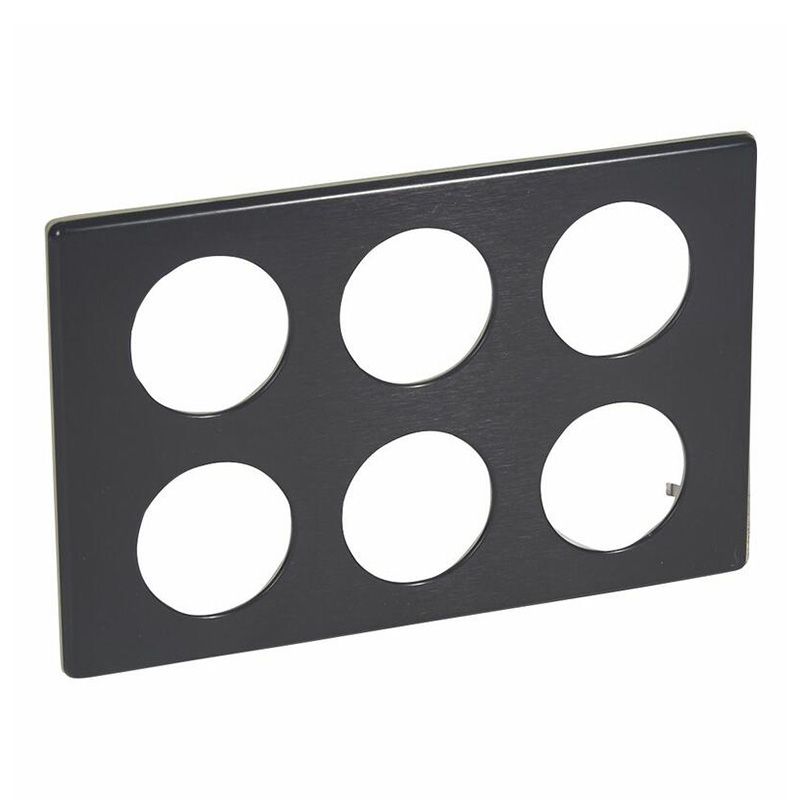 Plaque Céliane Carbone - 2x3 postes