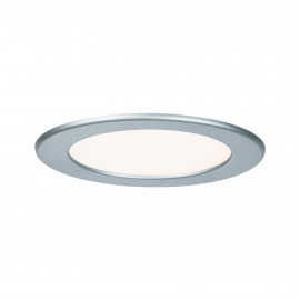 Kit encastrés Quality Panel rond LED 1x12W 2700K 230V 170mm Chrome mat ...