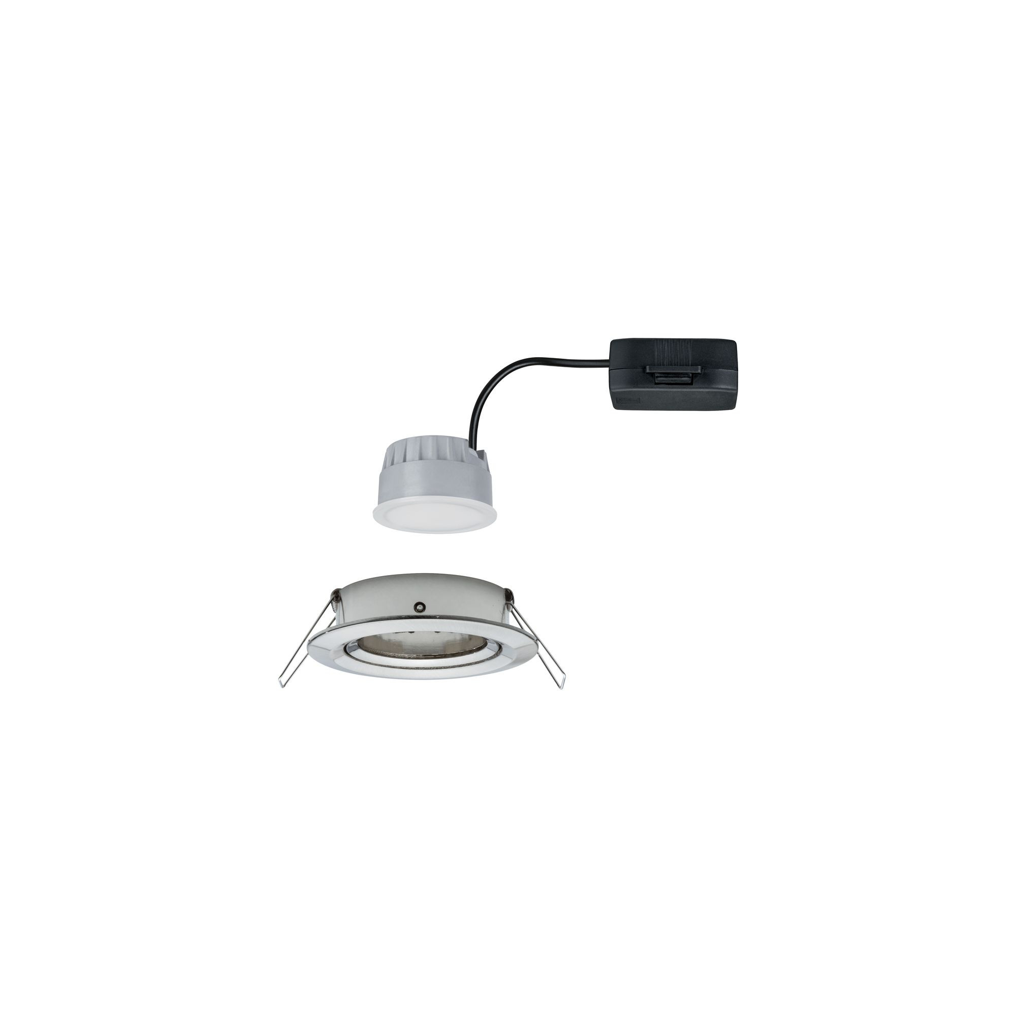 [93482 - Paulmann] Spot dimmable Nova LED Coin - Rond - Acier brossé