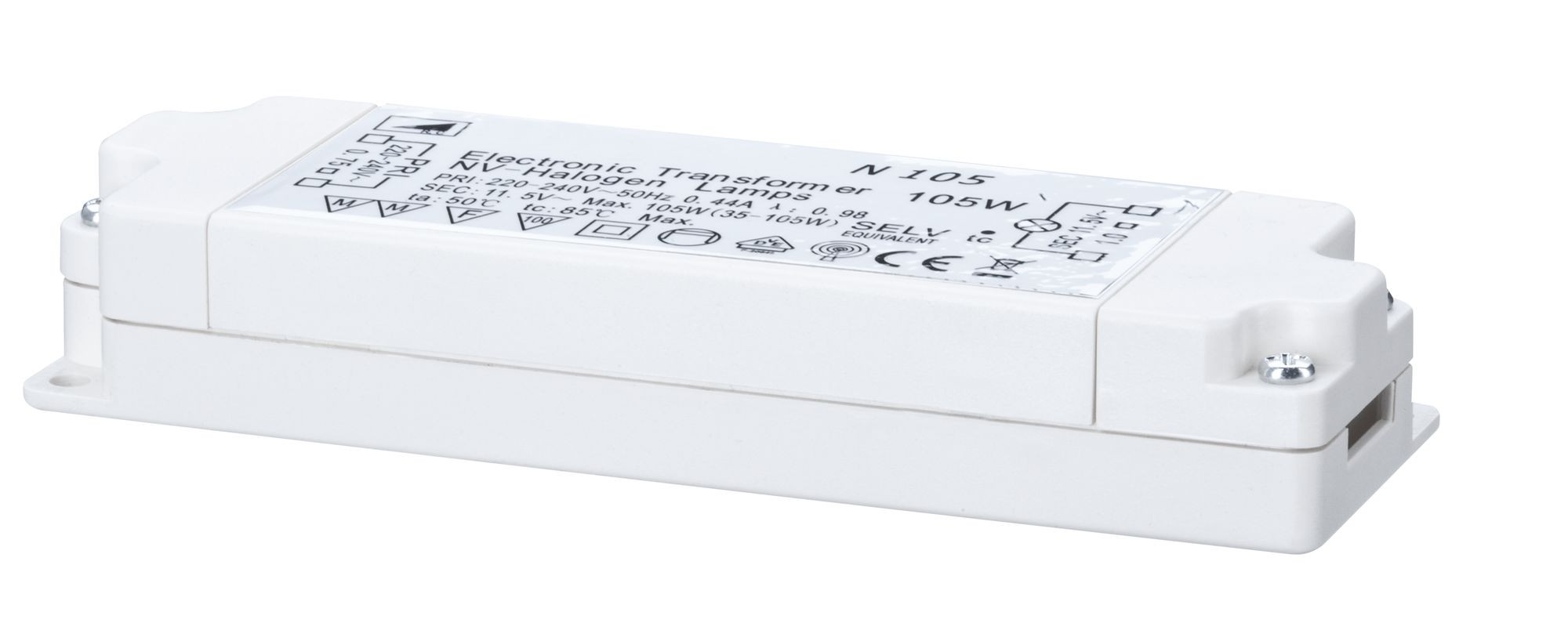 Transformateur électronique 35-105W - 230/12V - 105VA - Blanc - Paulmann