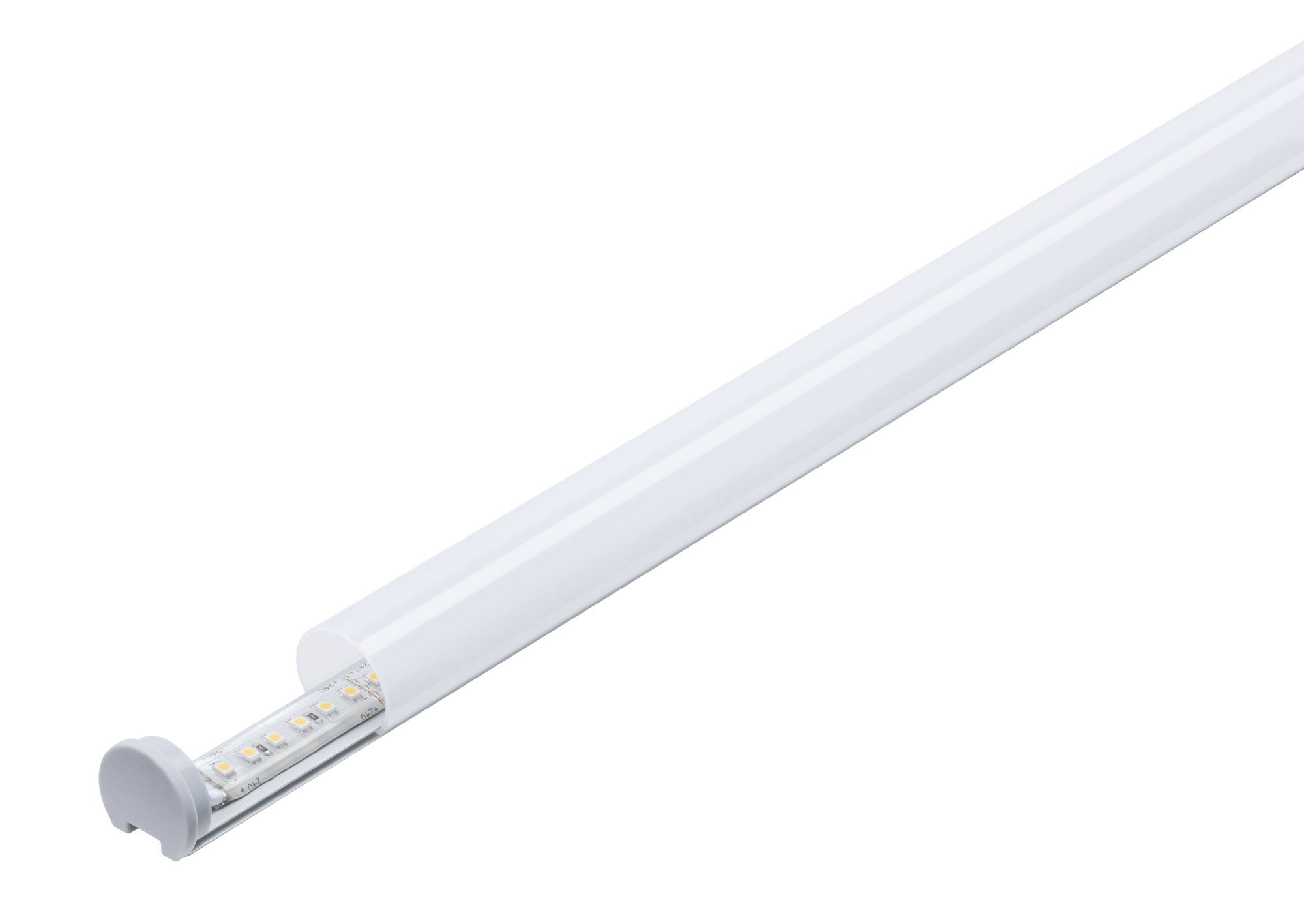 Profilé Function Tube 1m avec clip + End Cap Alu anod/satin Alu ...