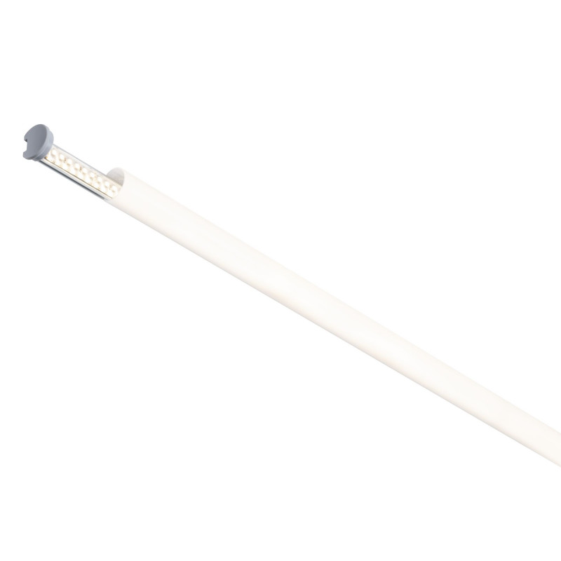 Profilé Function Tube 1m avec clip + End Cap Alu anod/satin Alu ...