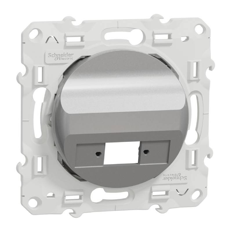 S530404 - SCHNEIDER ELECTRIC - Prise optique 1 sortie Odace - Alu
