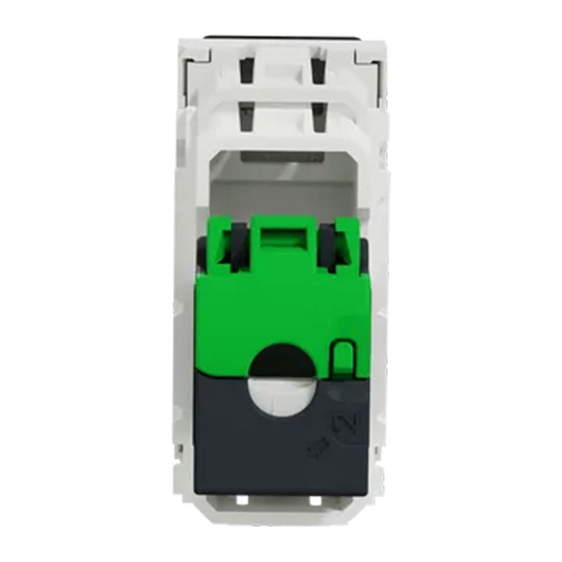 Prise blanche RJ45 Cat.6A FTP 1 module de la gamme Unica