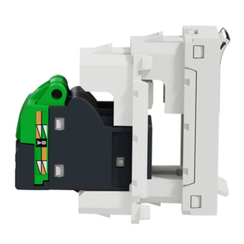 Prise blanche RJ45 Cat.6 FTP 1 module de la gamme Unica