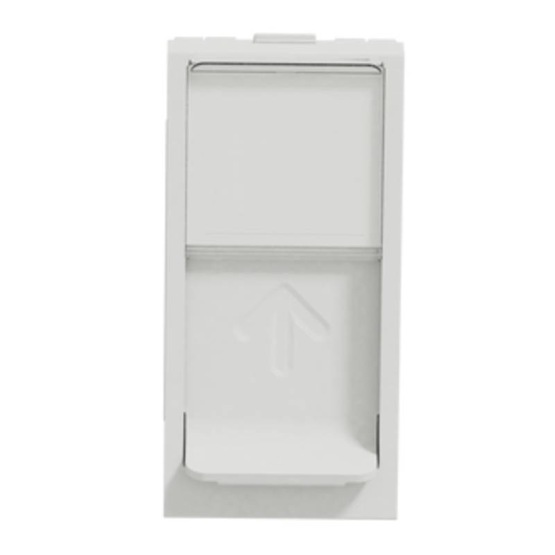 Prise blanche RJ45 Cat.6 FTP 1 module de la gamme Unica