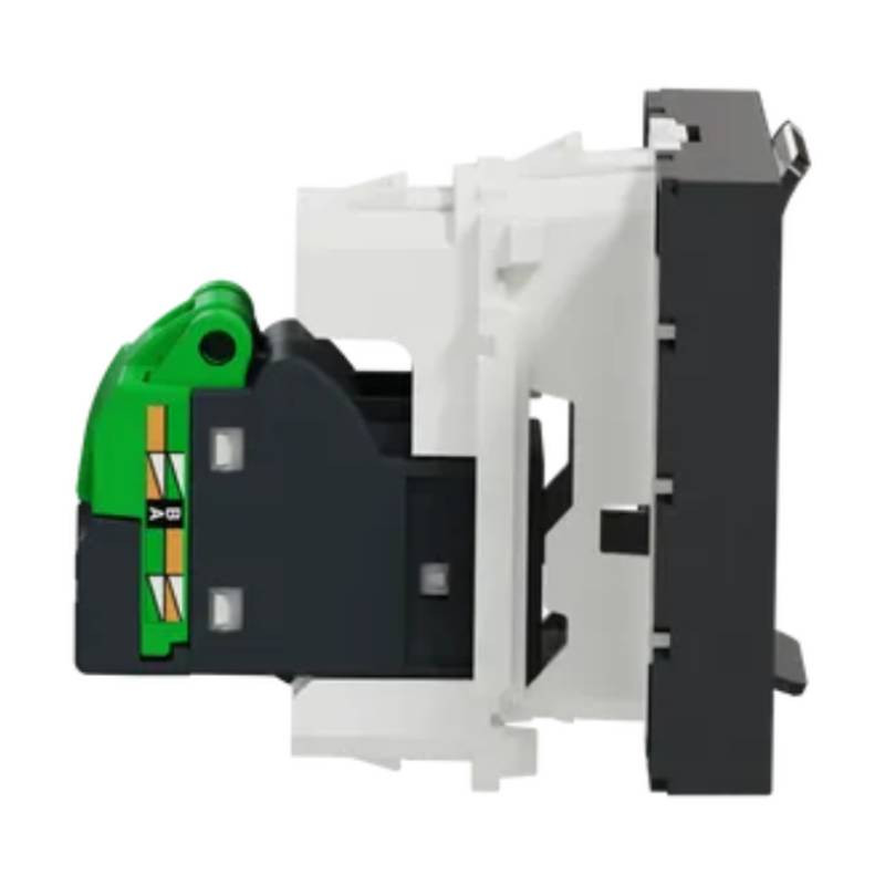 nu341954 - Prise RJ45 anthracite - Cat5. Gamme Unica