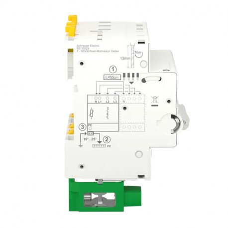 Parafoudre quick PF Rési 9 Schneider - 10kA - 3P+N avec accessoires - R9PL3