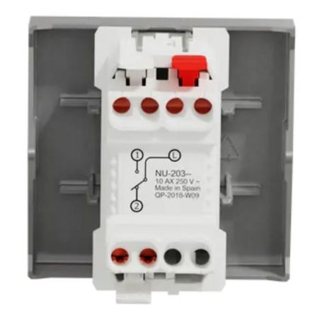 Interrupteur aluminium pour VMC NU320330VMC de la gamme Unica