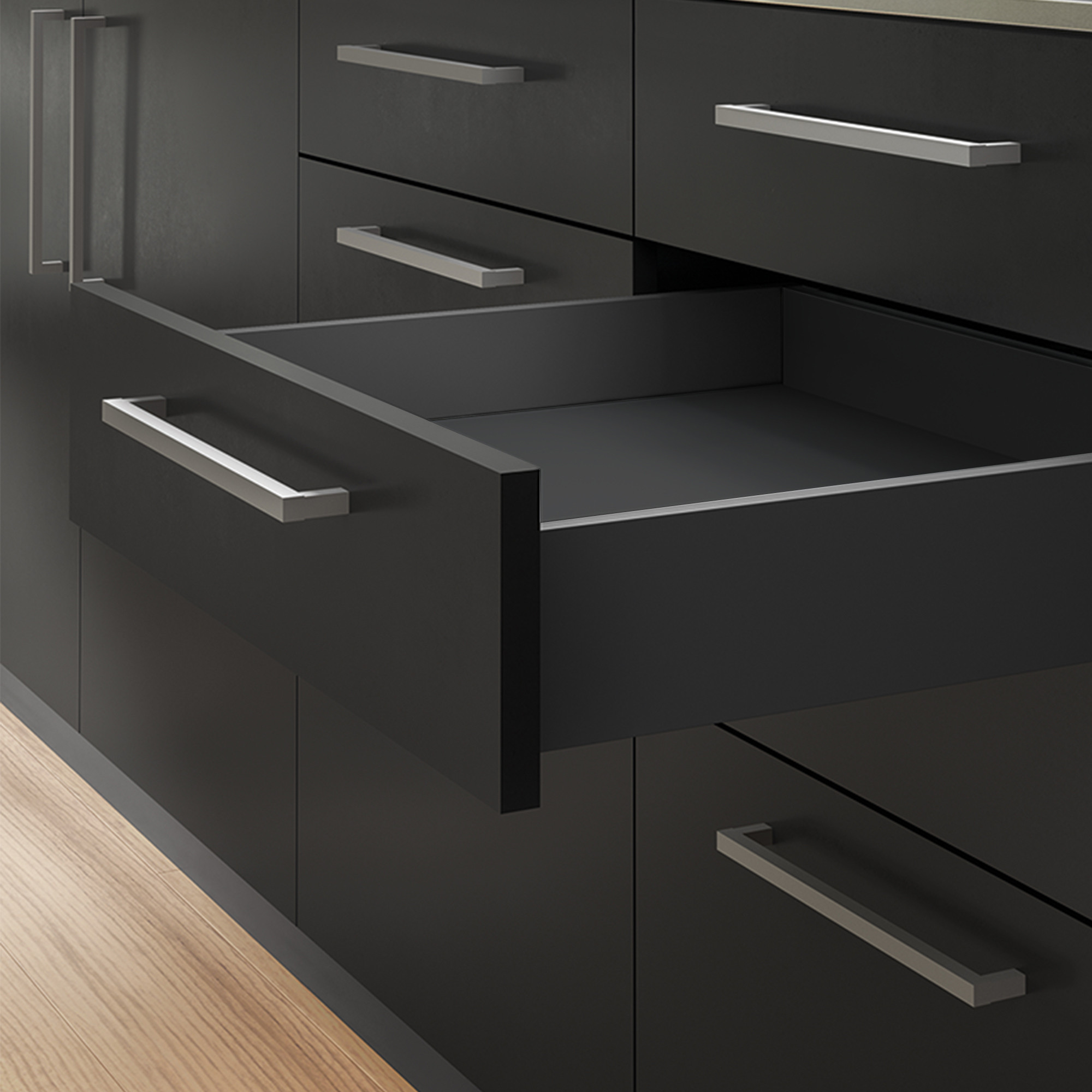 [Emuca] Tiroir exterieur Vertex 40 kg hauteur 178 mm - 3171935