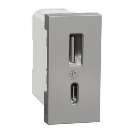 NU301630 - SCHNEIDER ELECTRIC - Prise double USB A+C Unica - 1 module