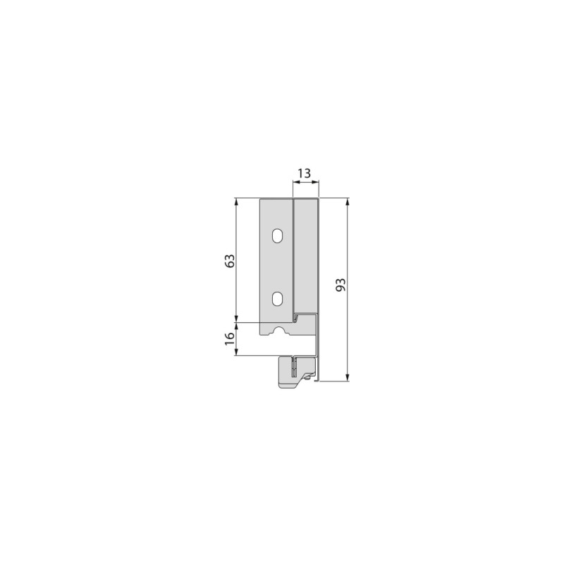 [Emuca] Tiroir exterieur Vertex 40 kg hauteur 93 mm - 3170325