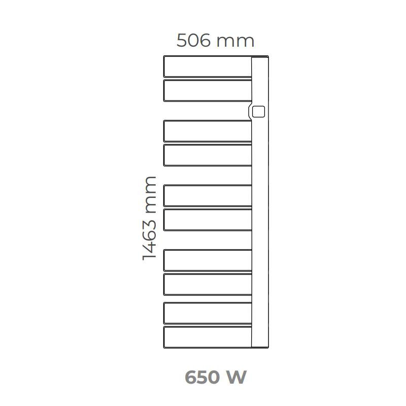 M109222 - Intuis - Sèche-serviettes 650W - Balica