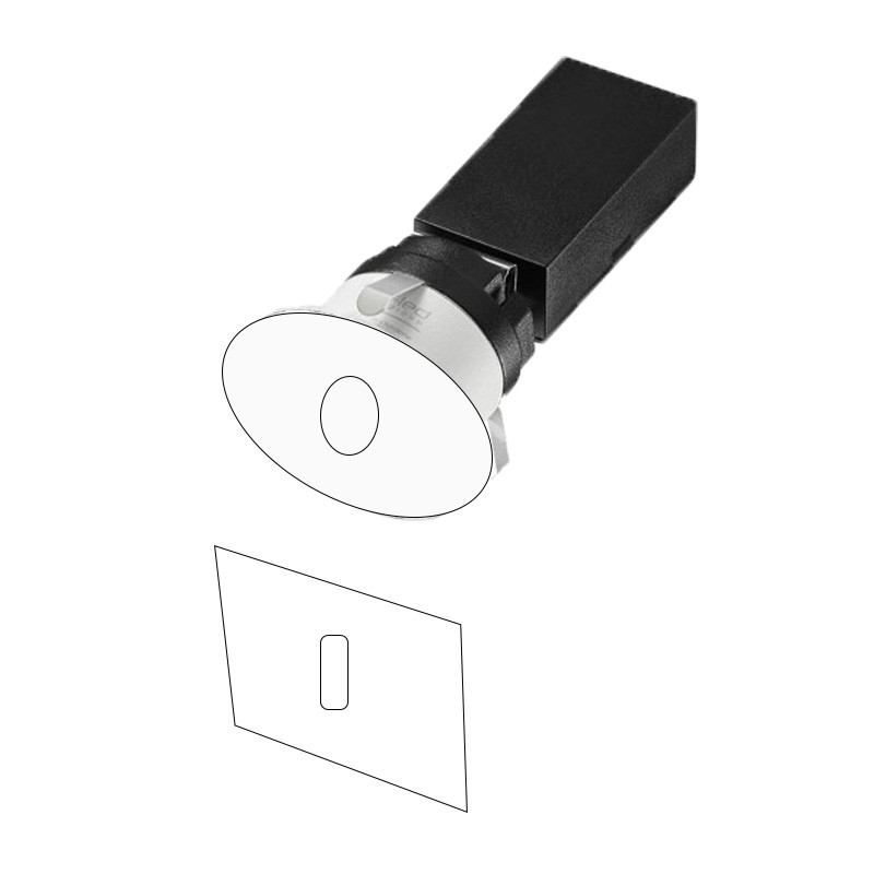 Eclairage balisage mural Be-Led sans collerette - 3W - 4000K - IP20 ...