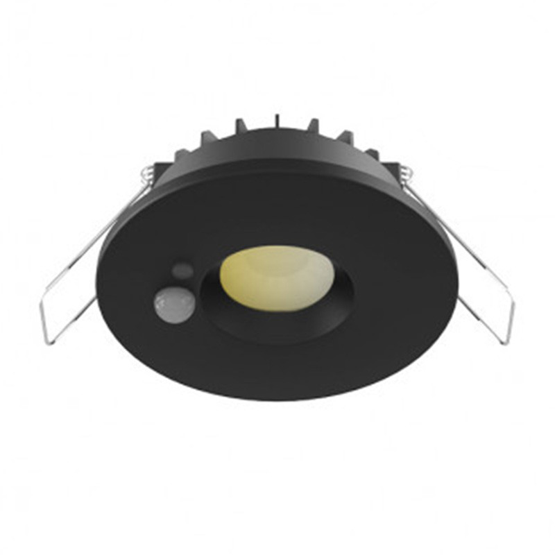 Spot LED noir avec détecteur IFR ESA Miidex - 6W - 3 CCT - BBC - 100620