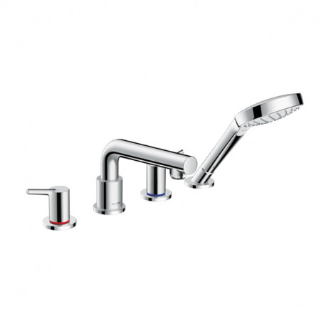 Robinetterie baignoire Hansgrohe Talis S - 4 trous - Pour montage sur bord de baignoire - 72419000