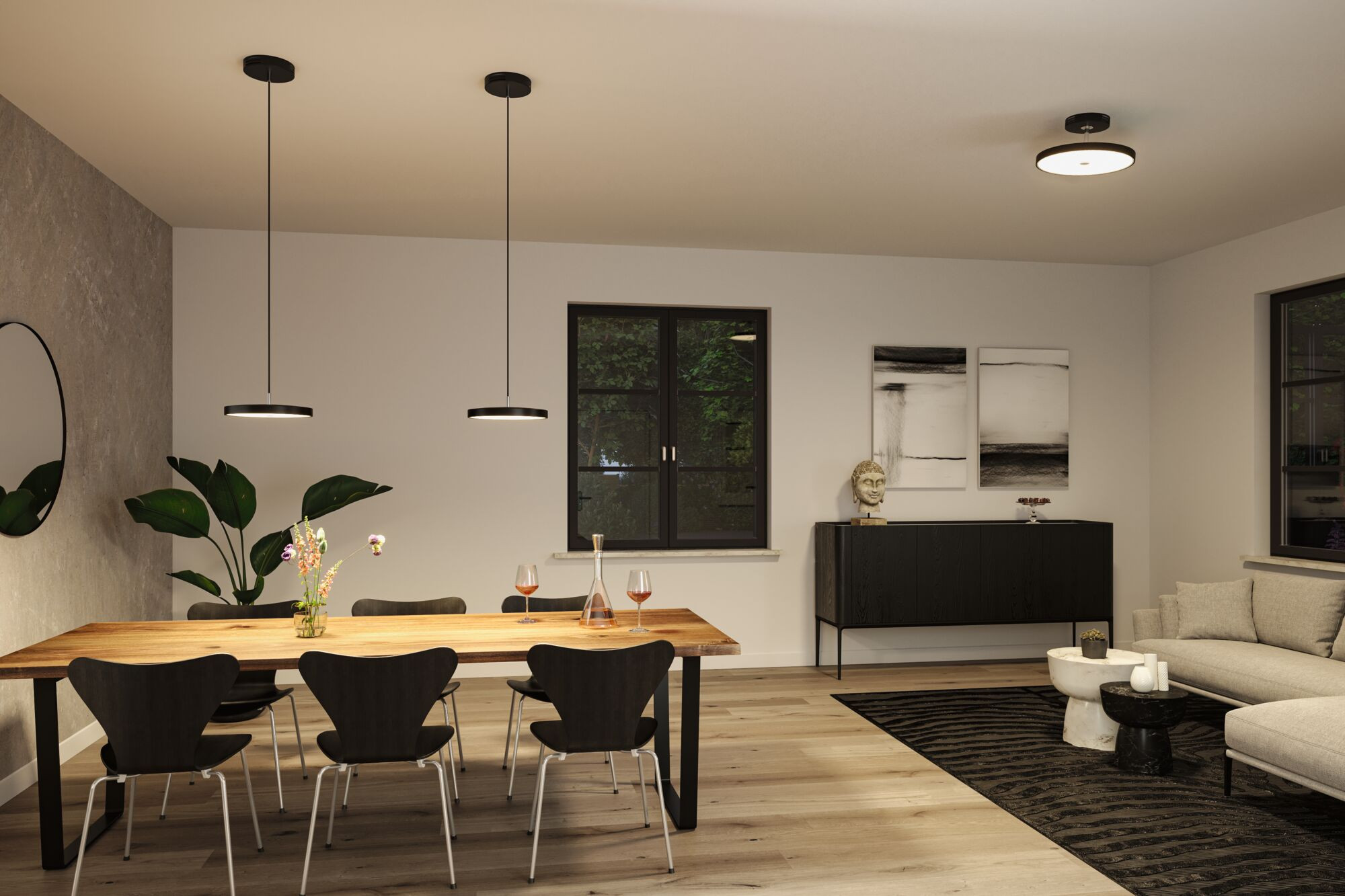Suspension Hildor Zigbee 3.0 : Éclairage Connecté et Moderne