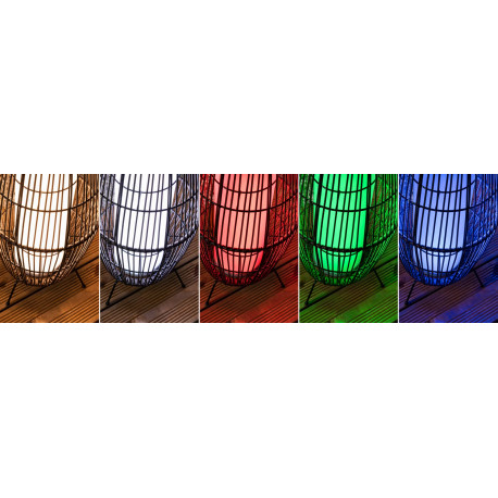 Objet Lumineux LED Plug & Shine Basket 40 cm : Décoration Extérieure