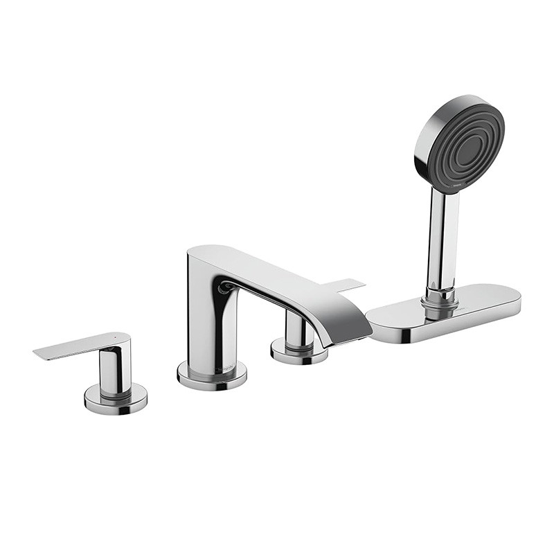 Robinetterie baignoire mélangeur Hansgrohe Vivenis - 4 trous - Sur bord ...
