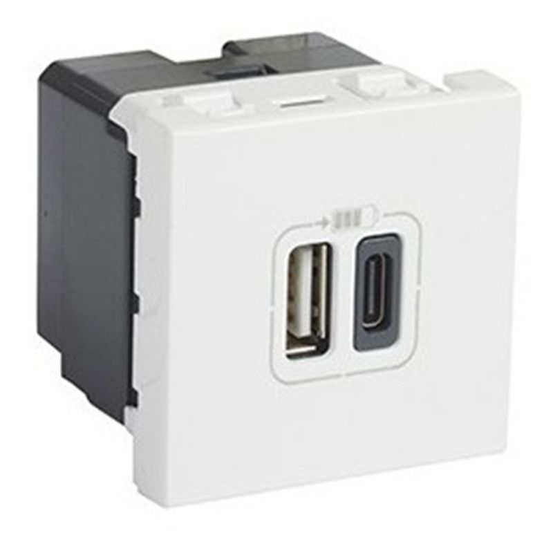 [077592 - Legrand] Prise double USB type A et C de la gamme Mosaic