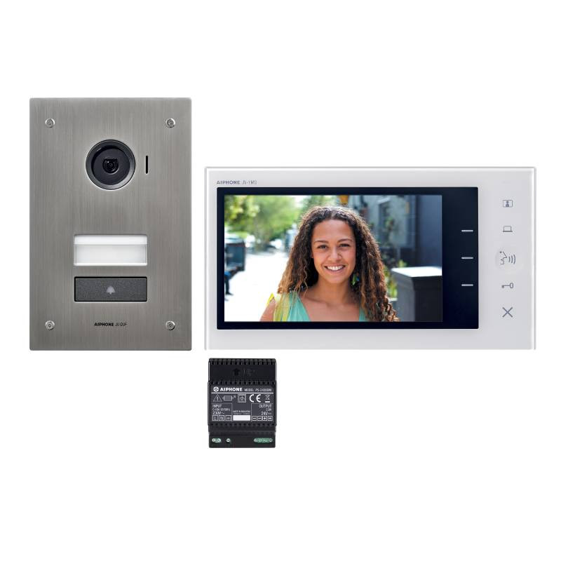 JVS1F Kit portier vidéo 7" - Platine saillie - Aiphone 130441