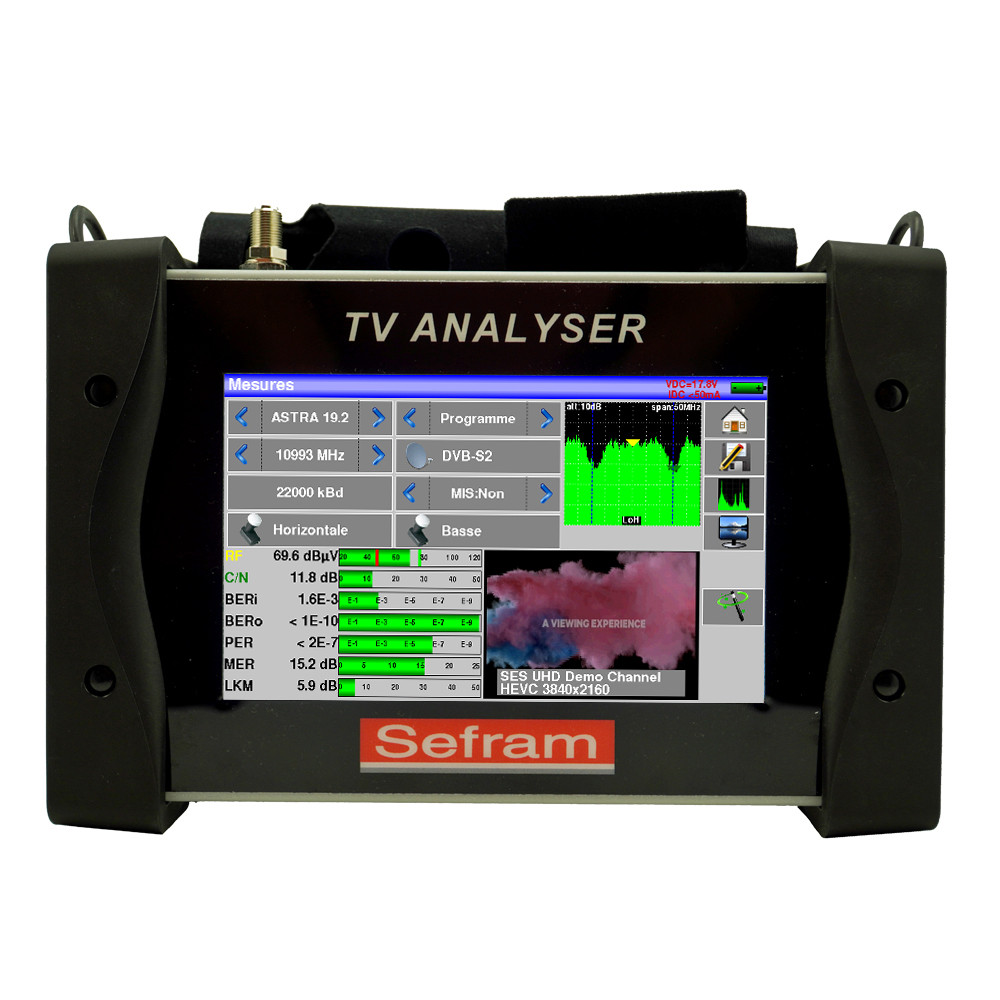 SEFRAM7869 - Mesureur de champ numérique pour installations Terrestre ...