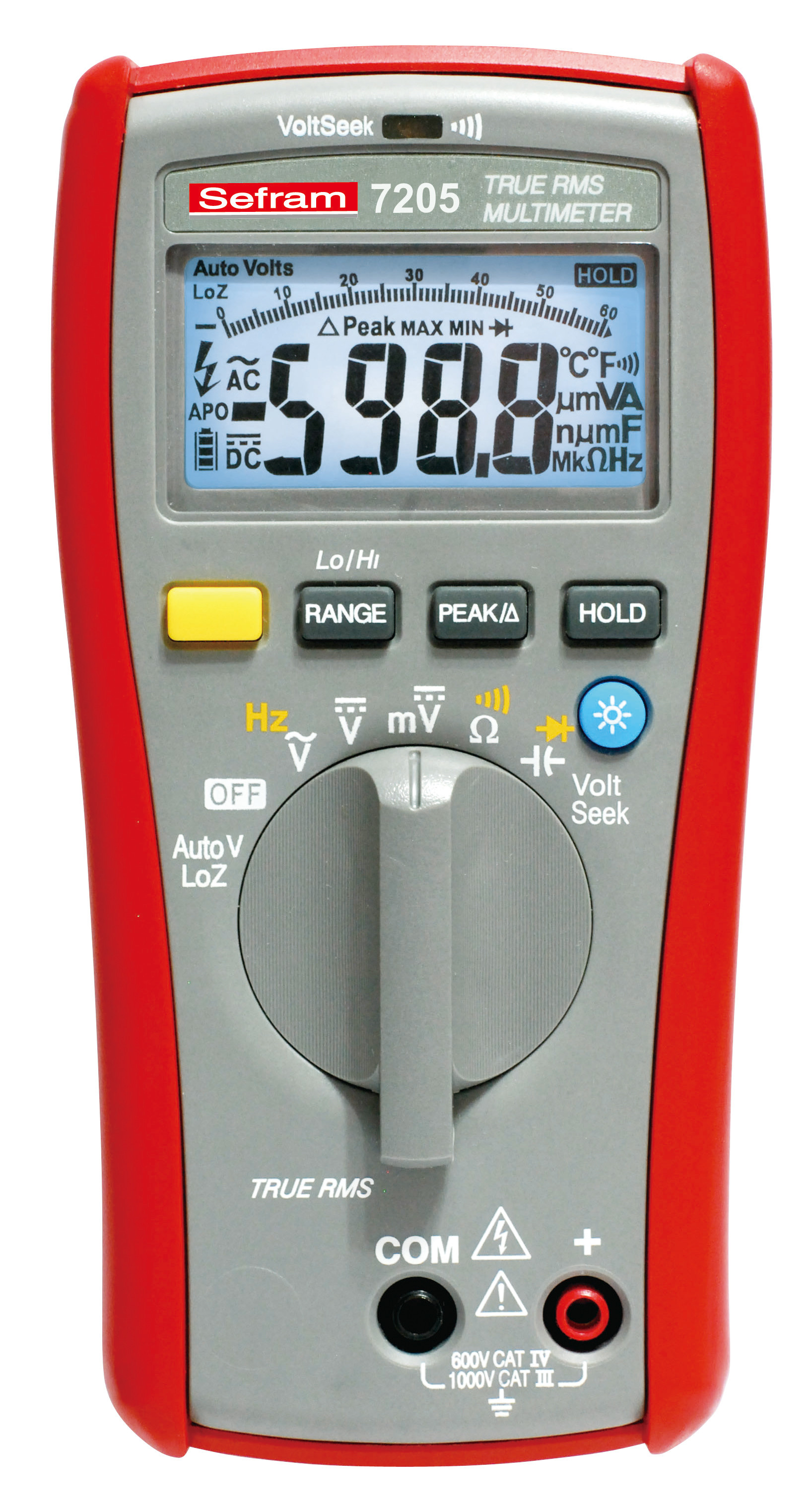 SEFRAM 7205 - Multimètre numérique portable 6000 pts de mesure avec ...