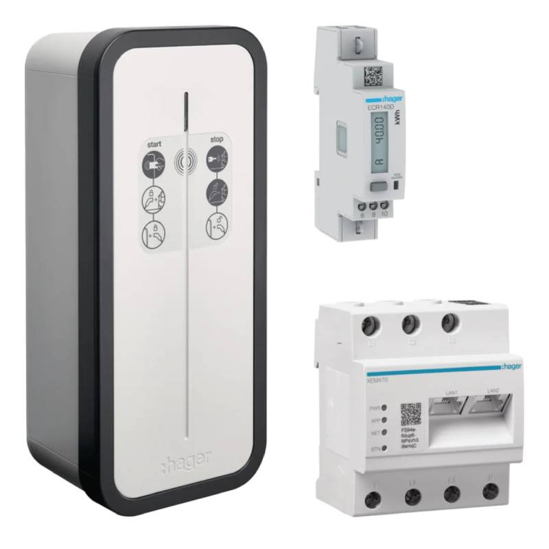 XEV1K07T2SEMC - Kit Witty Solar RFID + EMC + PV 1P Hager