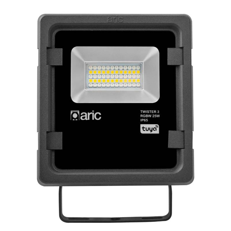Projecteur ext. TWISTER 3 TUYA Aric - 45W - RGBW - Noir