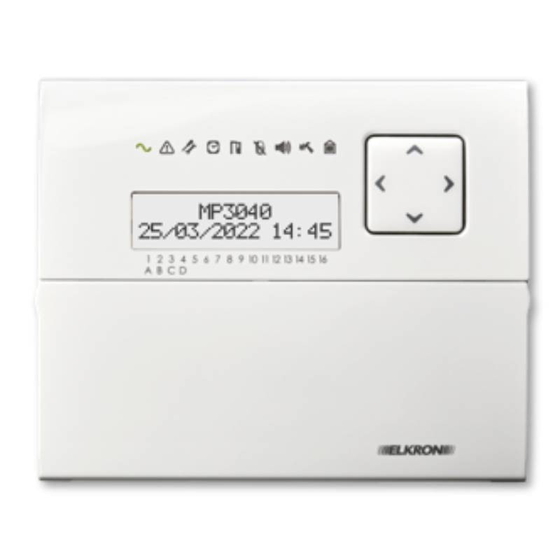 Clavier pour centrales série MP3000 Elkron KP3000-D