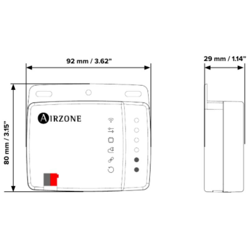 Passerelle Aidoo KNX FUJITSU GEN2 de marque Airzone - AZAI6KNXFU2