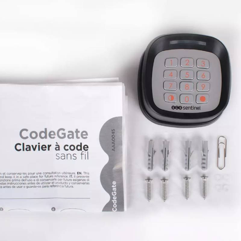 Clavier à code sans fil SCS Sentinel pour moteur de portail - AAA0045