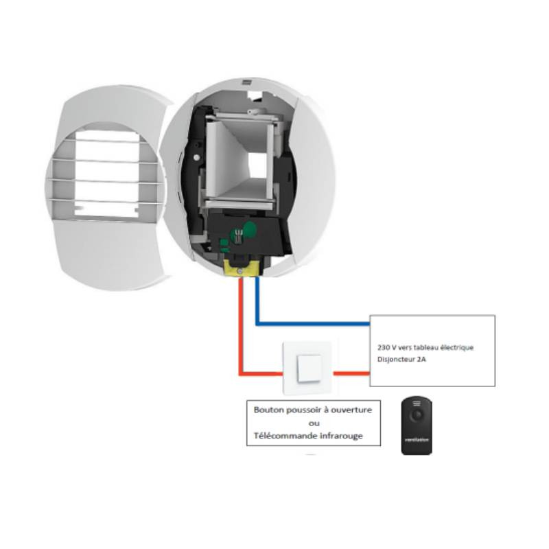 Bouche hygroréglable BHC 10/40-90EBI [526378 - Atlantic]