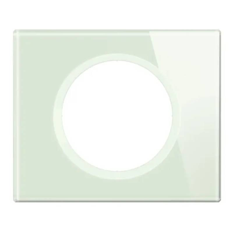 Plaque de finition opale blanc 1 poste [CP2001 - Legrand]