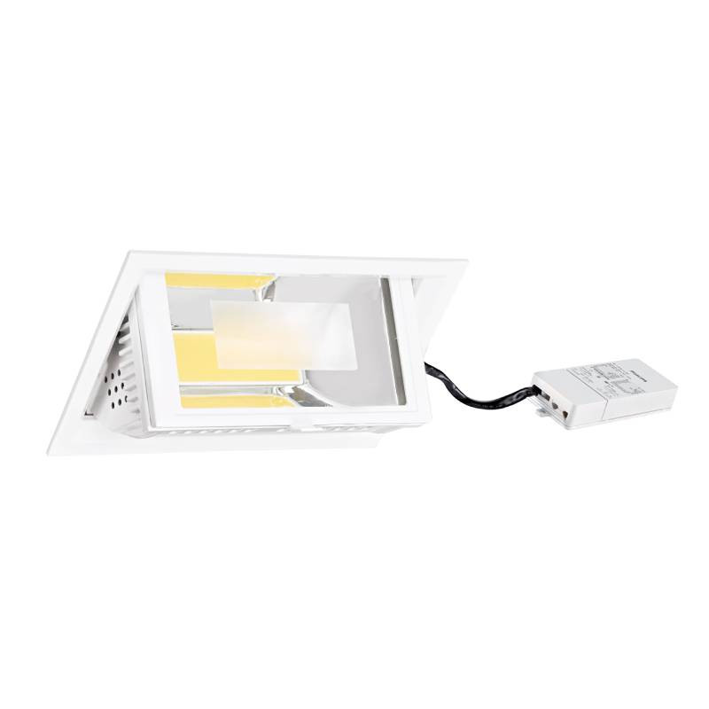 Spot encastré basculant Métropolis - 30W - Blanc - 50087