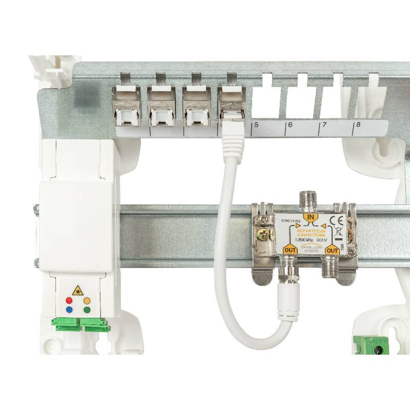 GO314 - Omelcom Cordon RJ45-F - Raccord F/F - 20cm