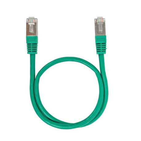 GO336 - Omelcom Cordon RJ45 / RJ45 - 50cm - Cat6 FTP - Vert