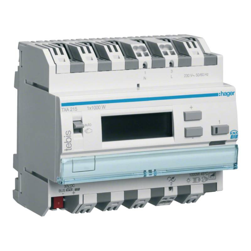TXA215 - Variateur 1 sortie Hager - Tebis / KNX - 30Vdc - IP30