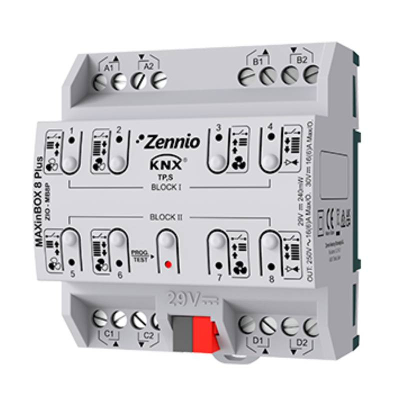 Actionneur multifonction MAXinBOX 8 Plus [ZIO-MB8P - Zennio KNX]