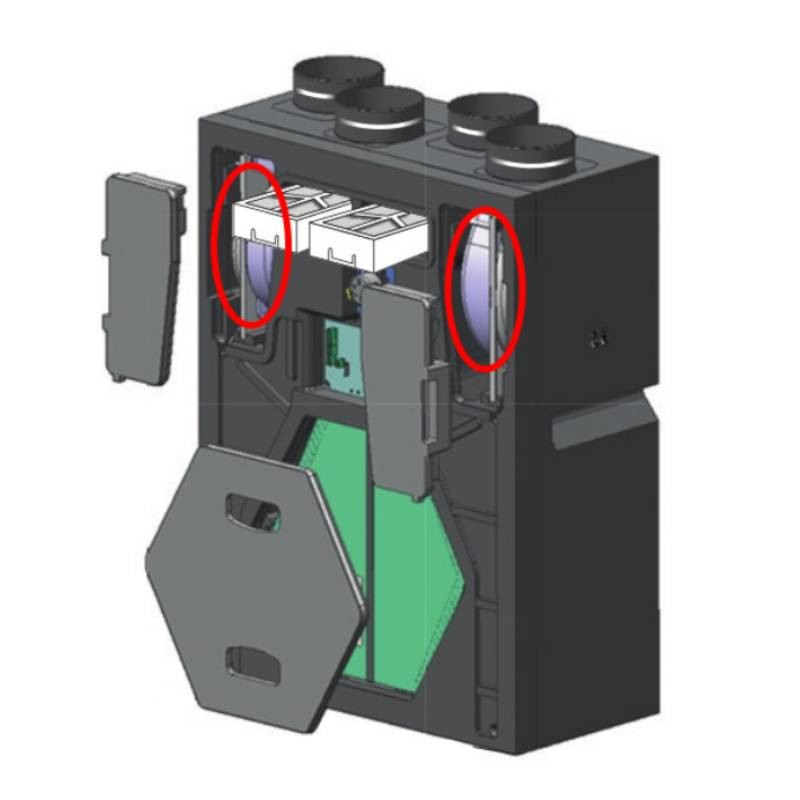 Moteur extraction pour VMC Domeo RD [162856 - S&P Unelvent]