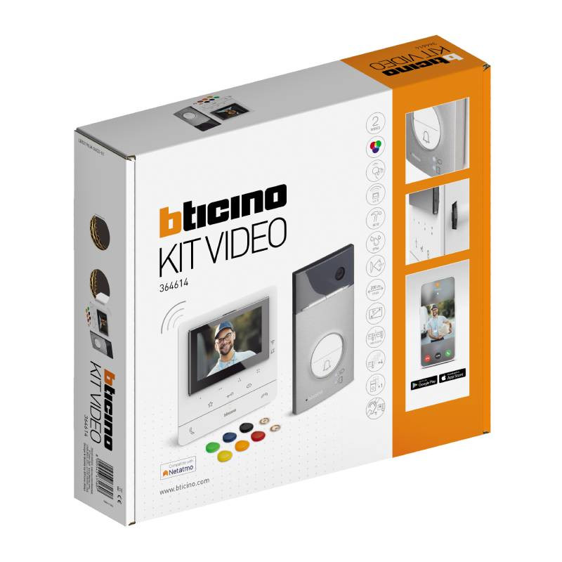 Kit portier vidéo Classe 100X connecté [BT364614 - Bticino]