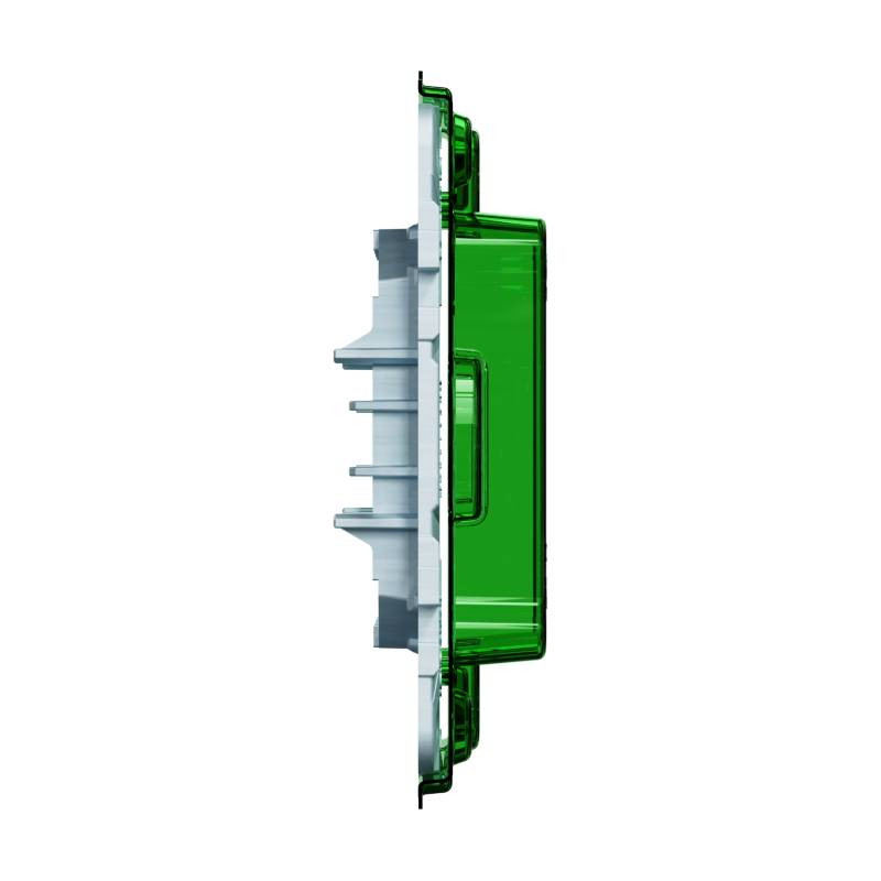 NU7002C - SCHNEIDER - Support de fixation Unica - Zamak - 2 modules