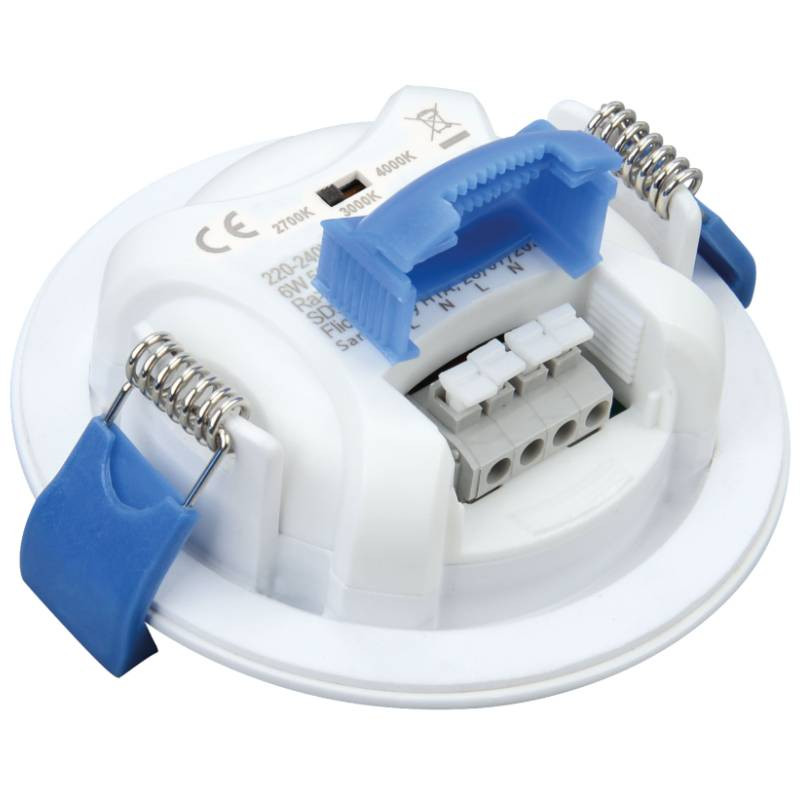 Spot LED encastrable Aquaflat Aric - 3CCT - Blanc