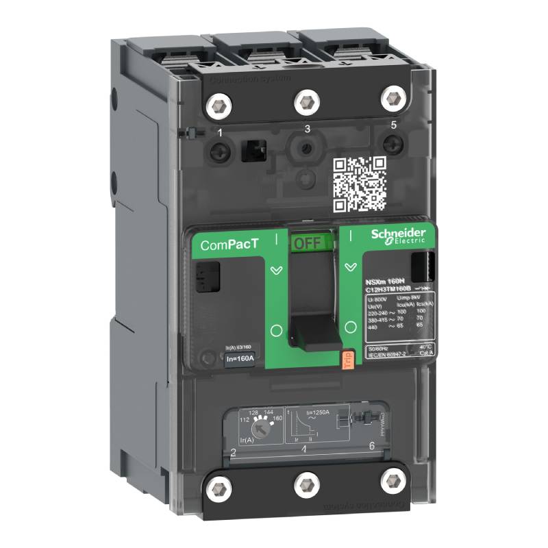 C11F3TM100B - Schneider Electric Disj ComPacT NSXmF - TM-D 100A - 3P - 36kA