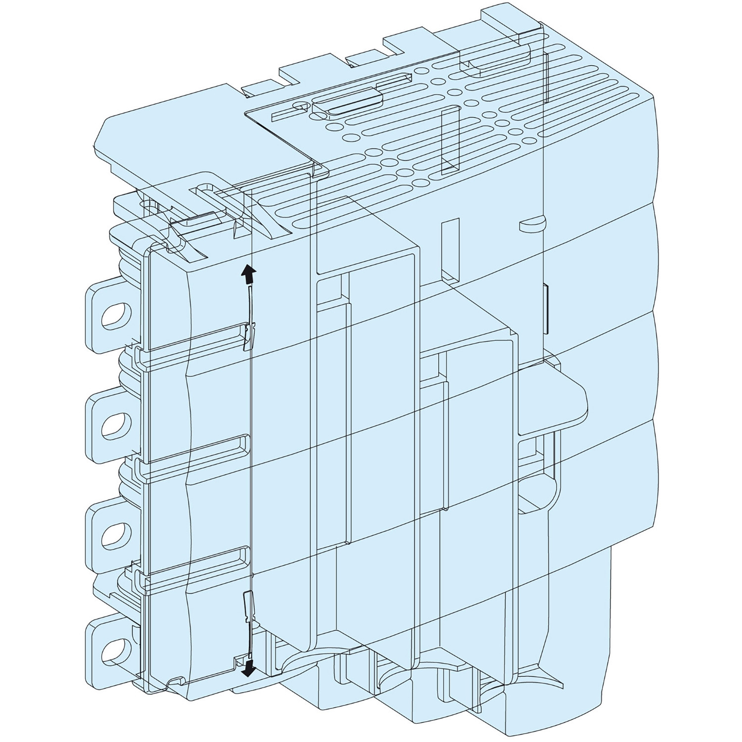 Bloc raccordement arrivée NS-INS250 PrismaSeT Schneider Electric - ref ...