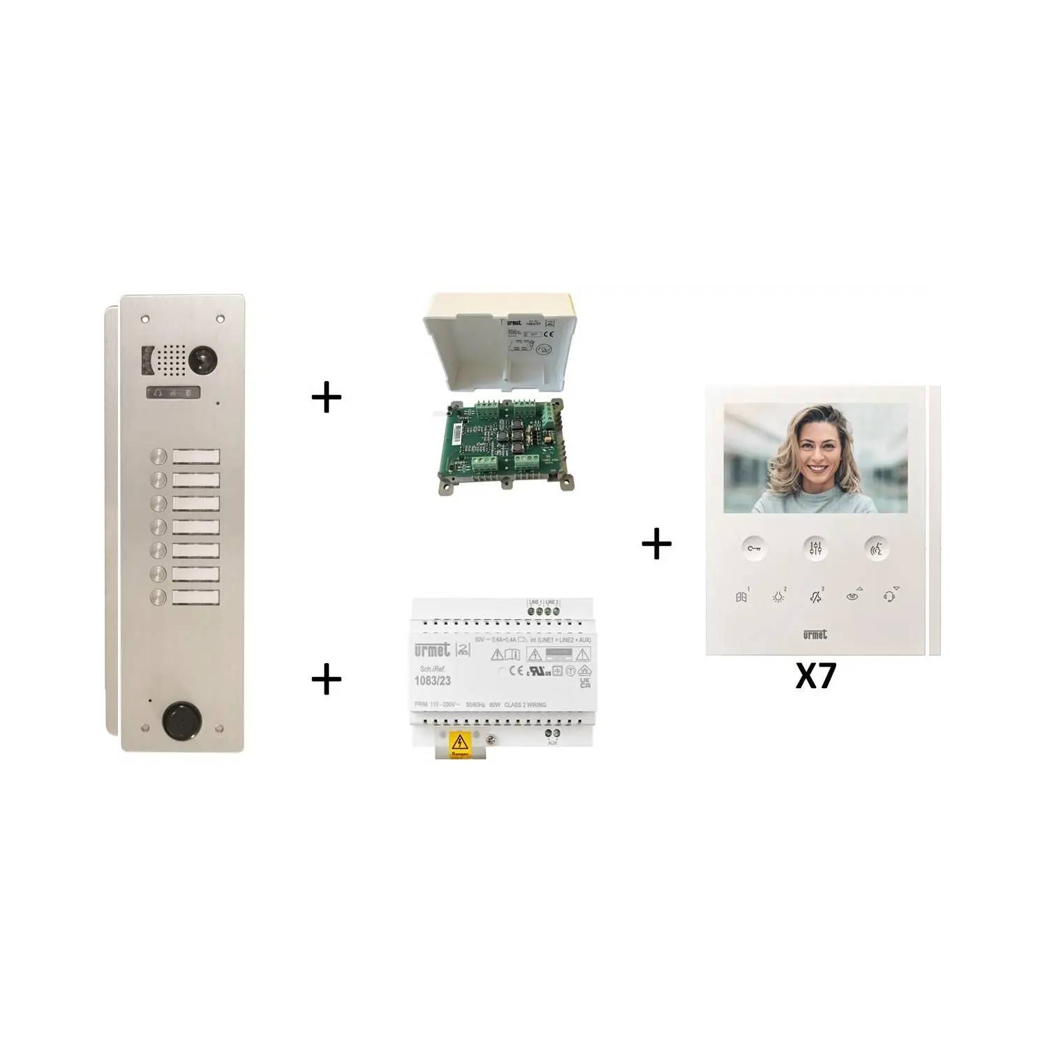 Kit vidéo préprogrammé 7 boutons Urmet - 2Voice - KV83/107